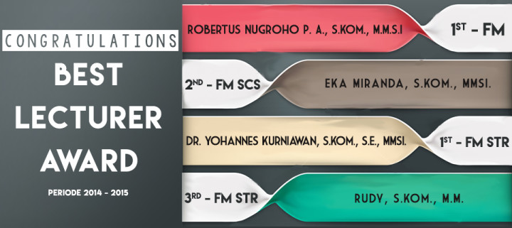 Best Lecturer Award – School of Information Systems