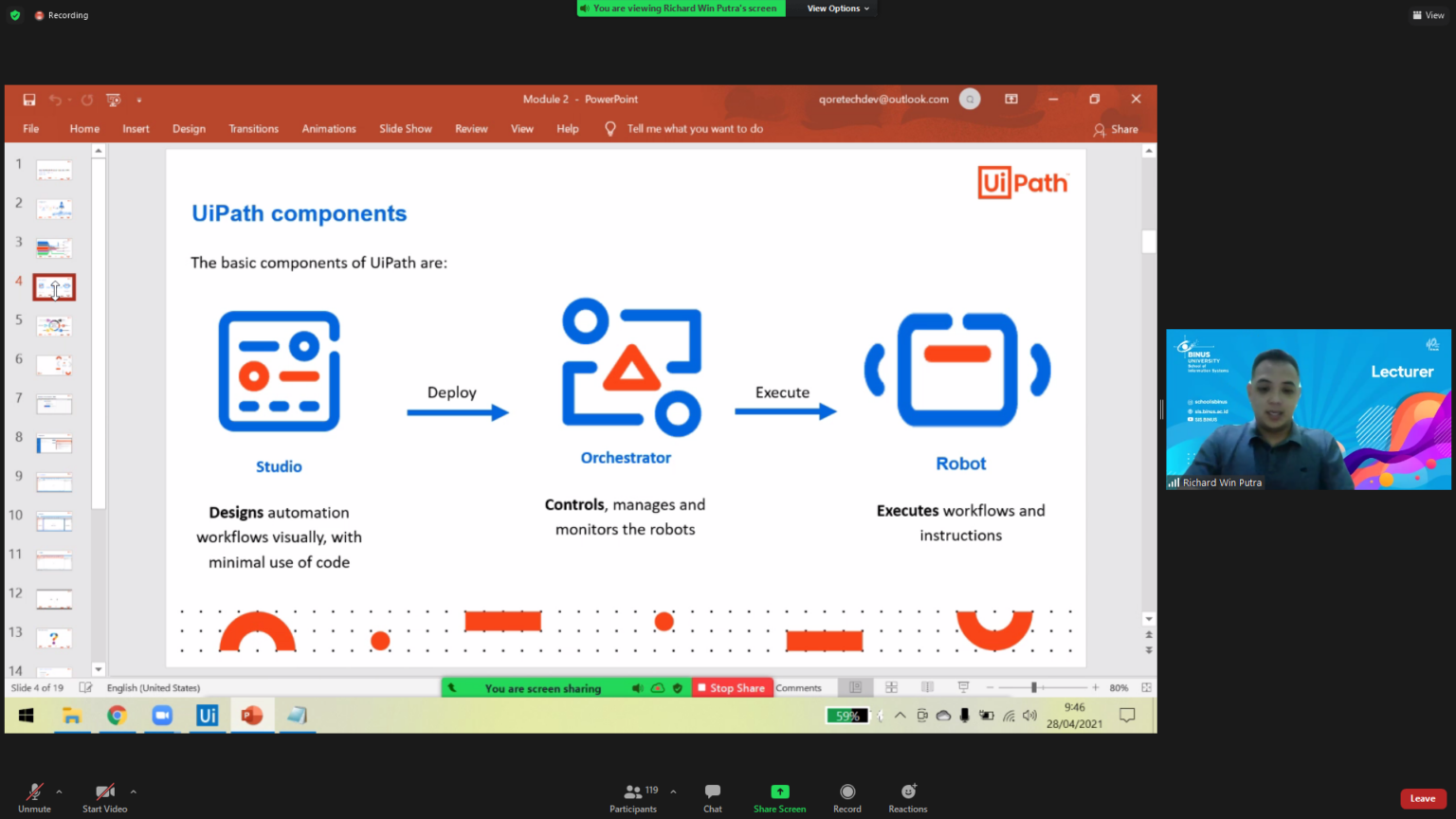 SIS Training – Robotic Process Automation (RPA) using UiPath – School ...